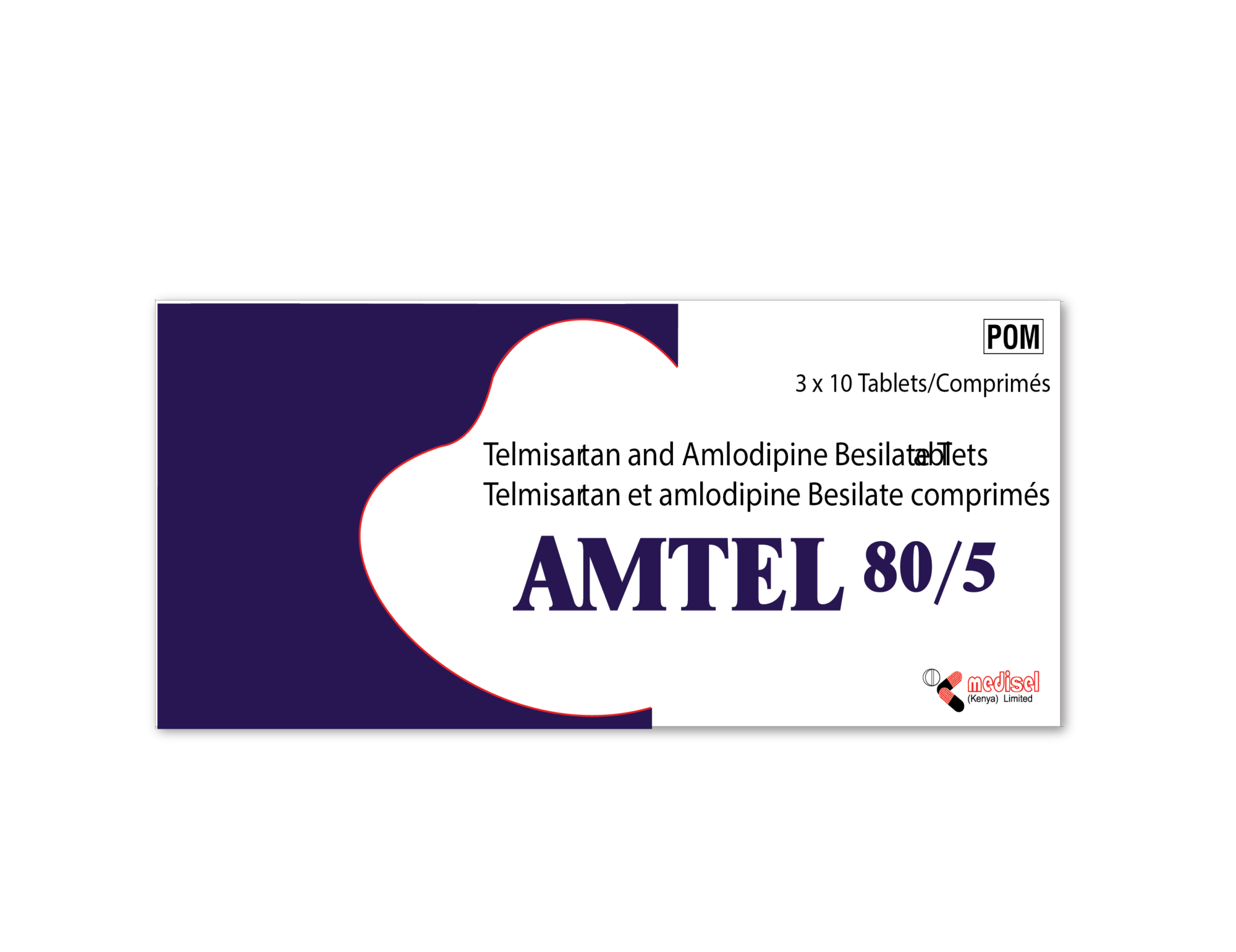 Amtel 80/5mg Tablets - Dawa Life Sciences