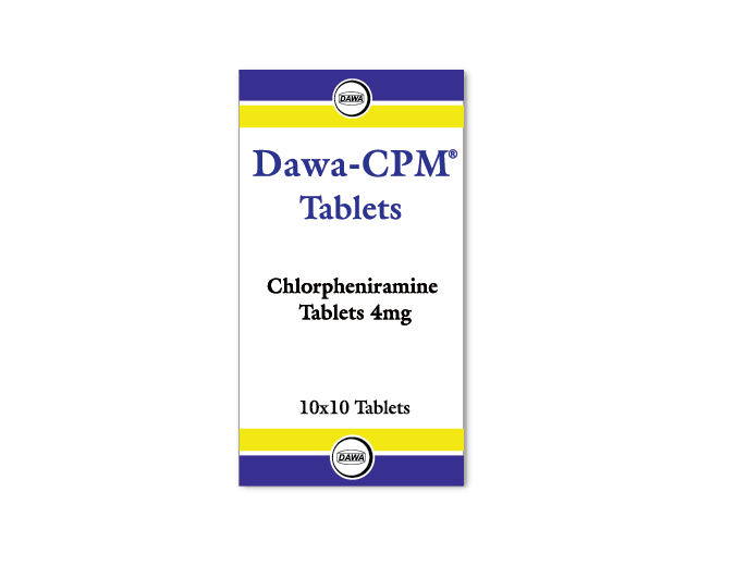 Dawa CPM 4mg Tablets Dawa Life Sciences Dawa CPM 4mg Tablets Dawa Life Sciences