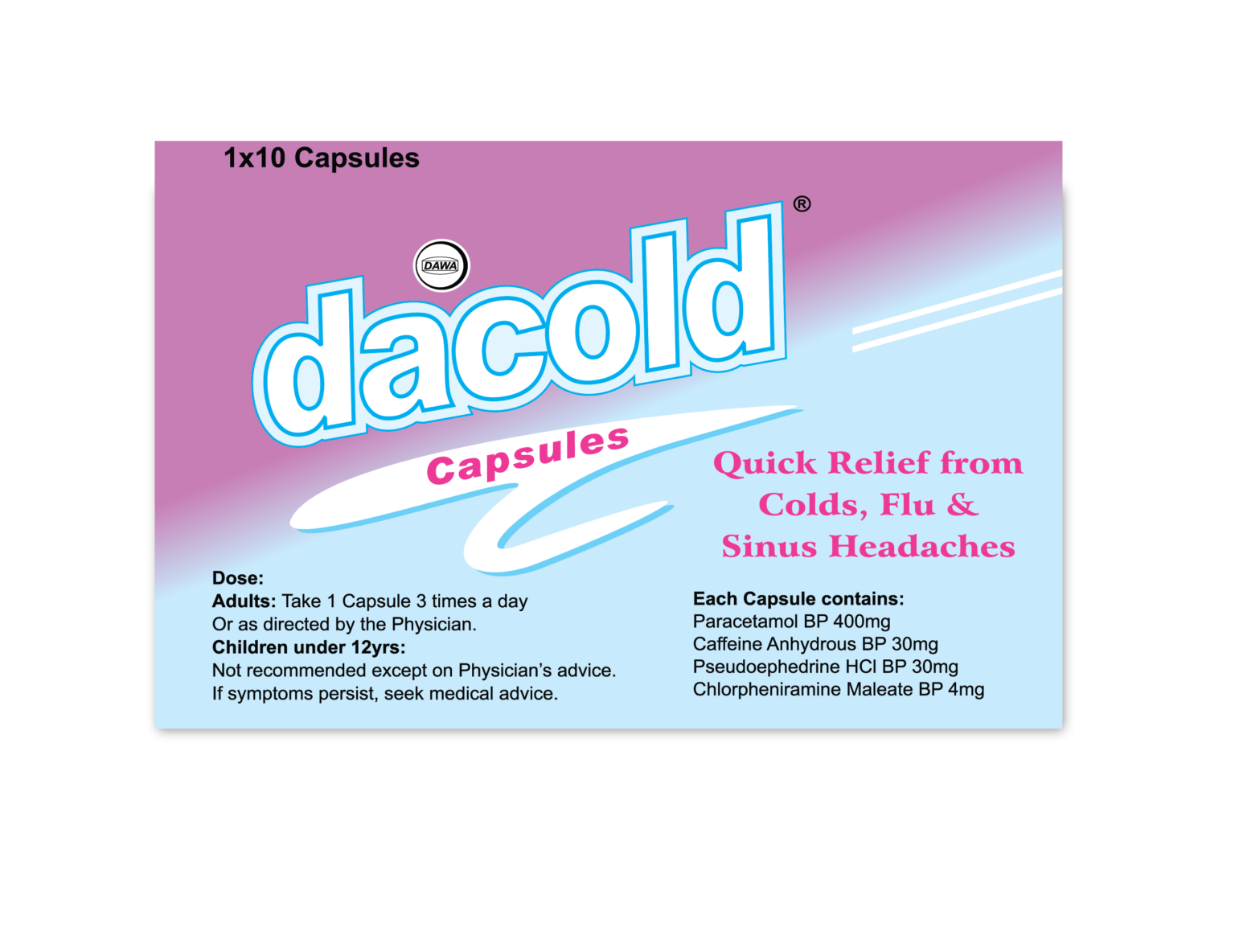 Dacold Capsules - Dawa Life Sciences