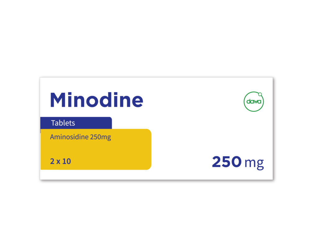 Minodine 250mg Tablets - 2 x 10's - Dawa Life Sciences