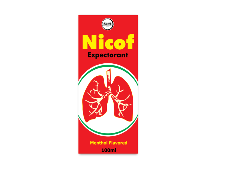Nicof Expectorant Syrup 100ml - Dawa Life Sciences